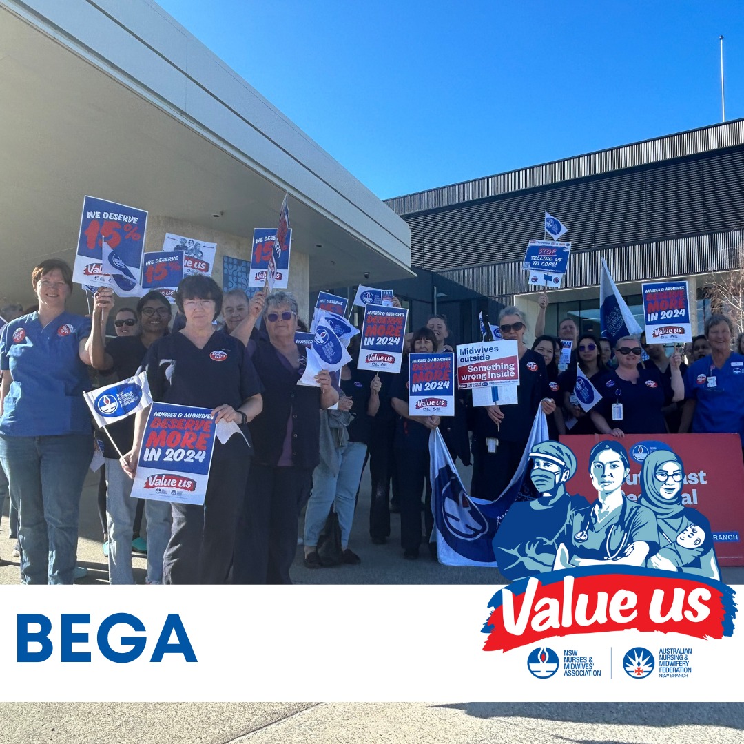 Far South Coast nurses and midwives 24 hour strike - Power FM Bega Bay